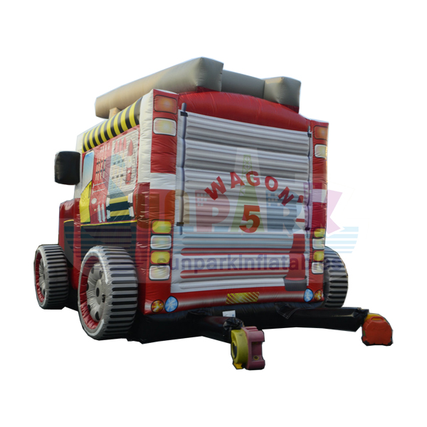 Inflatable Fire Truck Bounce House | Sunpark Inflatables